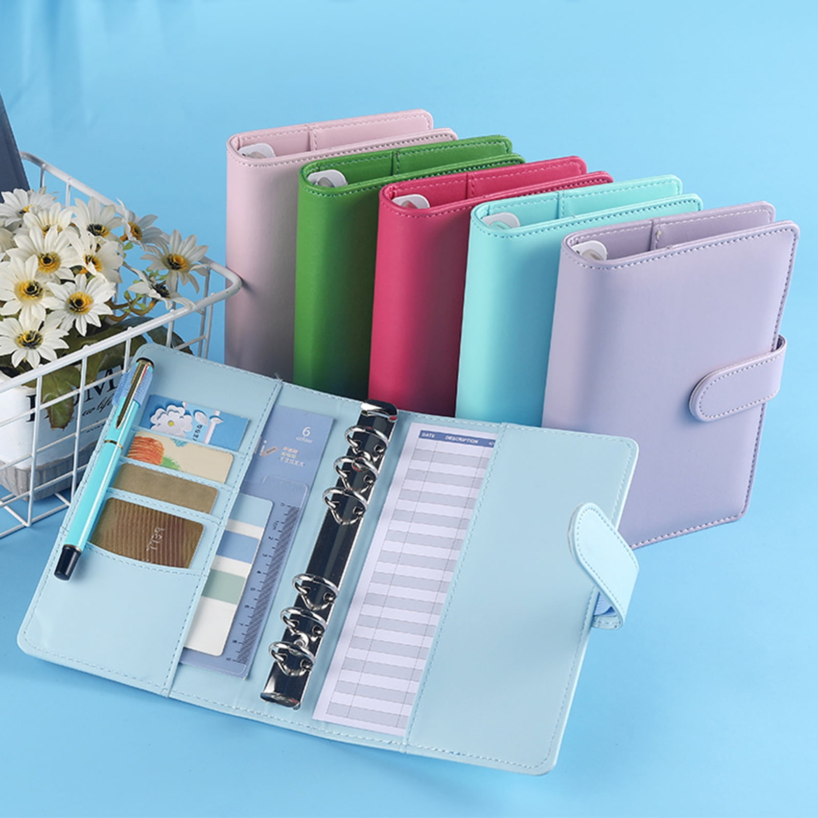 Hesroicy Multi-Use Budget Book - Loose Leaf Faux Leather Money Saving ...