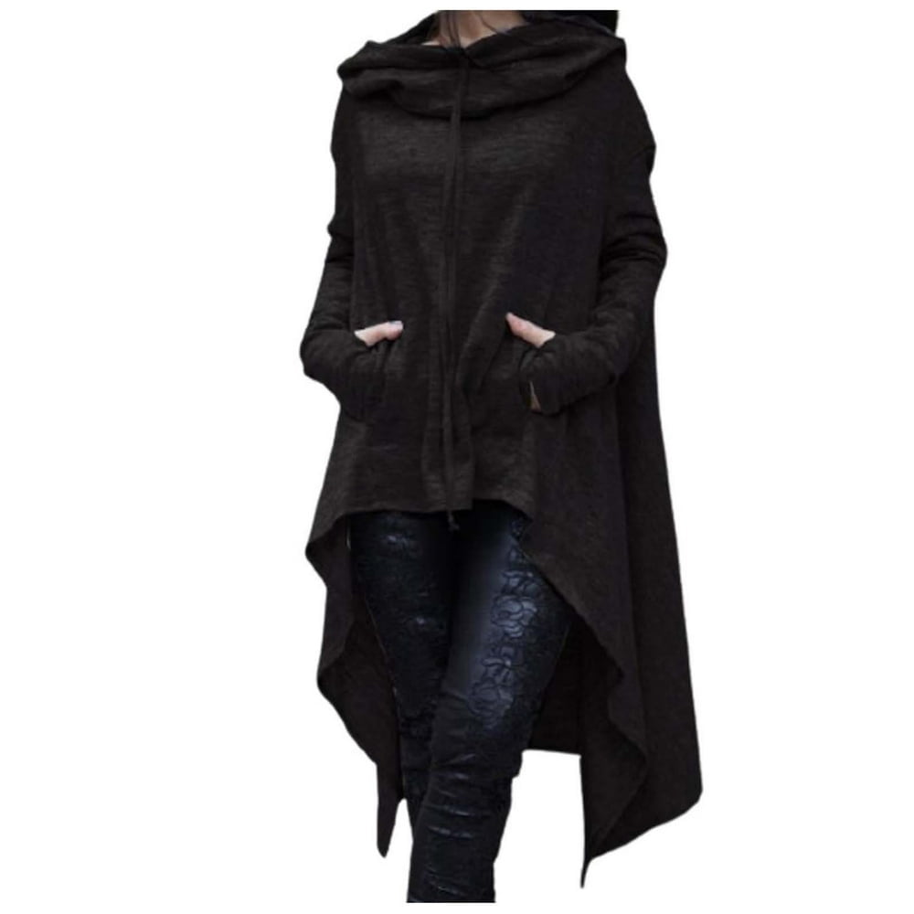 Click here for Generic Hooded Poncho Cape Cloak For Women Irregul... prices