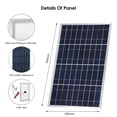 20W Portable Outdoor Solar Panel Kit Complete 12V Polycrystalline ...