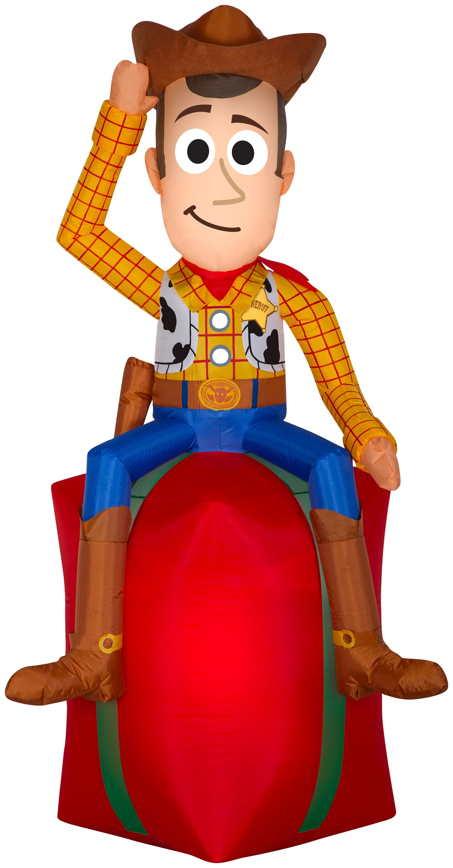 Gemmy Christmas Airblown Inflatable Woody on Present S LG Disney, 5.5 ...