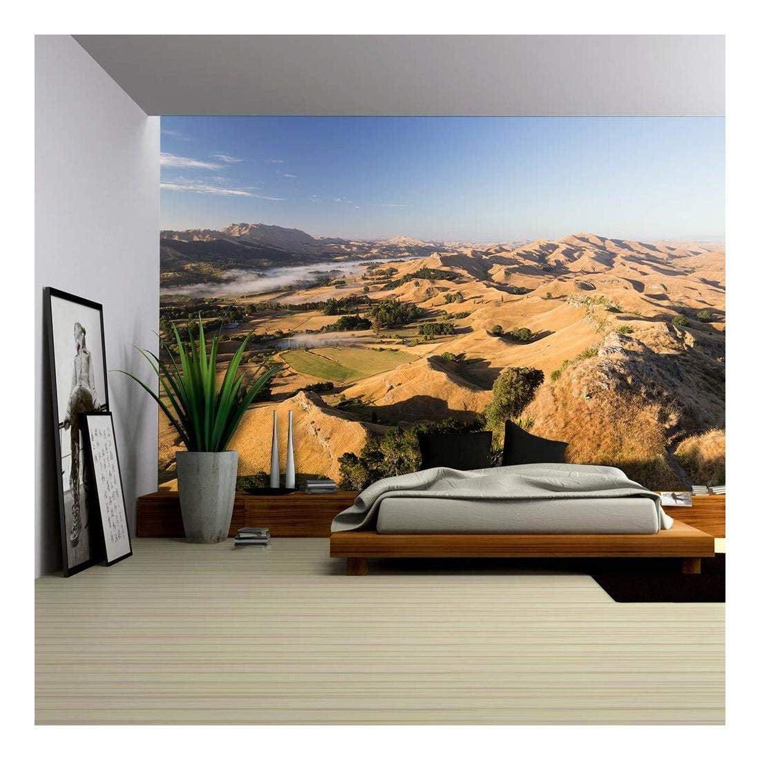 wall26 Landscape of Desert Hill with Oasis under Sky - Removable Wall ...