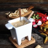 Boska Holland 1 Liter Twinkle Fondue Set Ceramic & Oak - Walmart.com