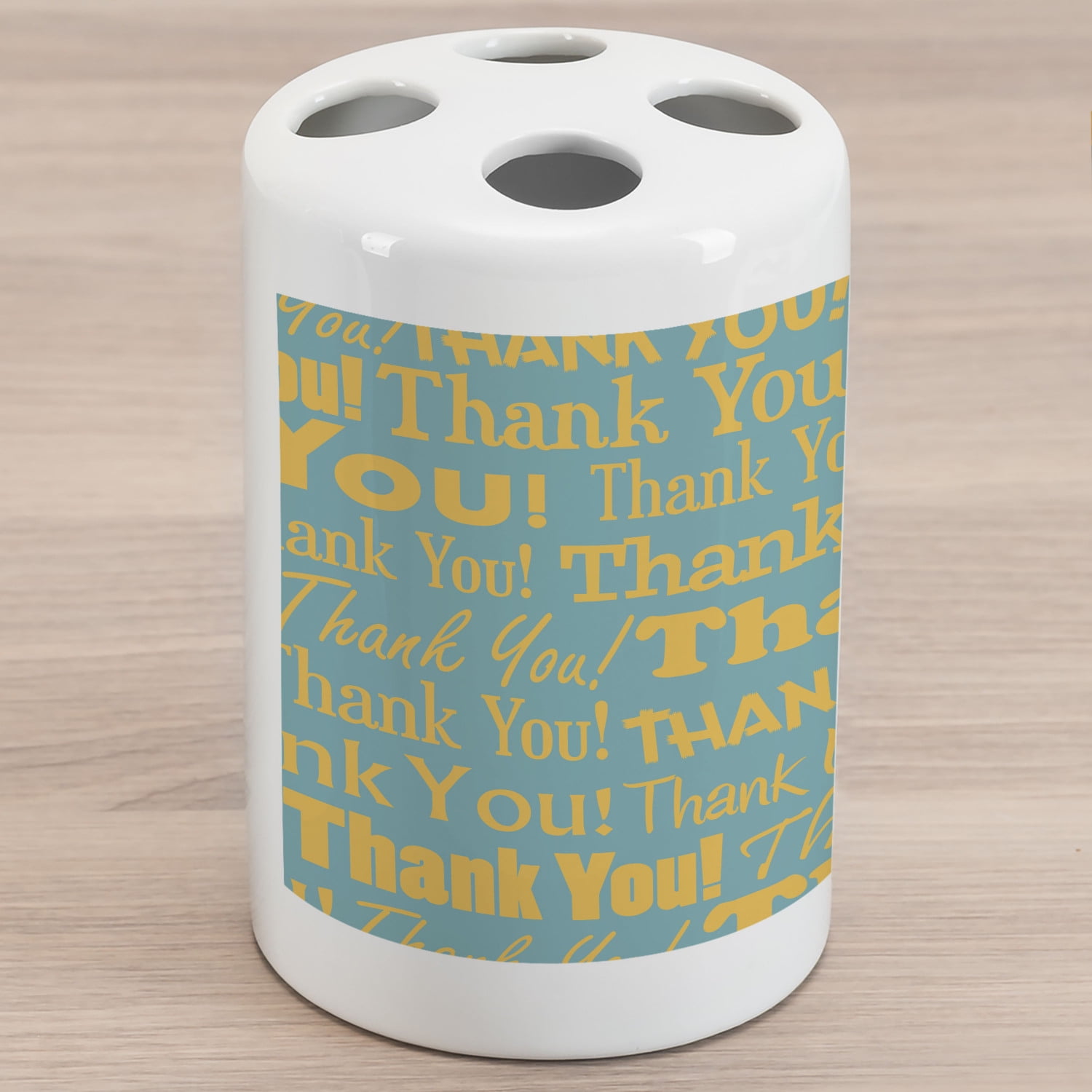 Thank You Ceramic Toothbrush Holder, Appreciation Art Gratitude ...