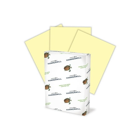 Hammermill Colored Paper, 20 lb Canary Printer Paper, 11 x 17-1 Ream ...