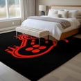 Game Theme Large Area Rugs 5x8 ft Red Game Controller Modern Lines ...