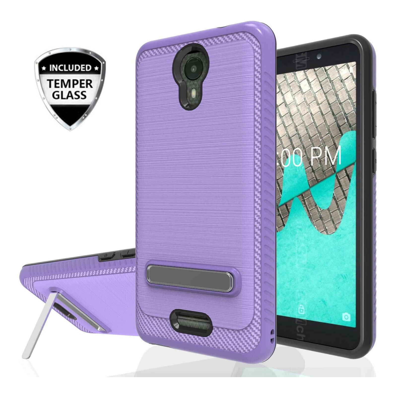 for AT&T Radiant Core / Cricket Icon / BLU Wiko Ride Brushed Metal ...