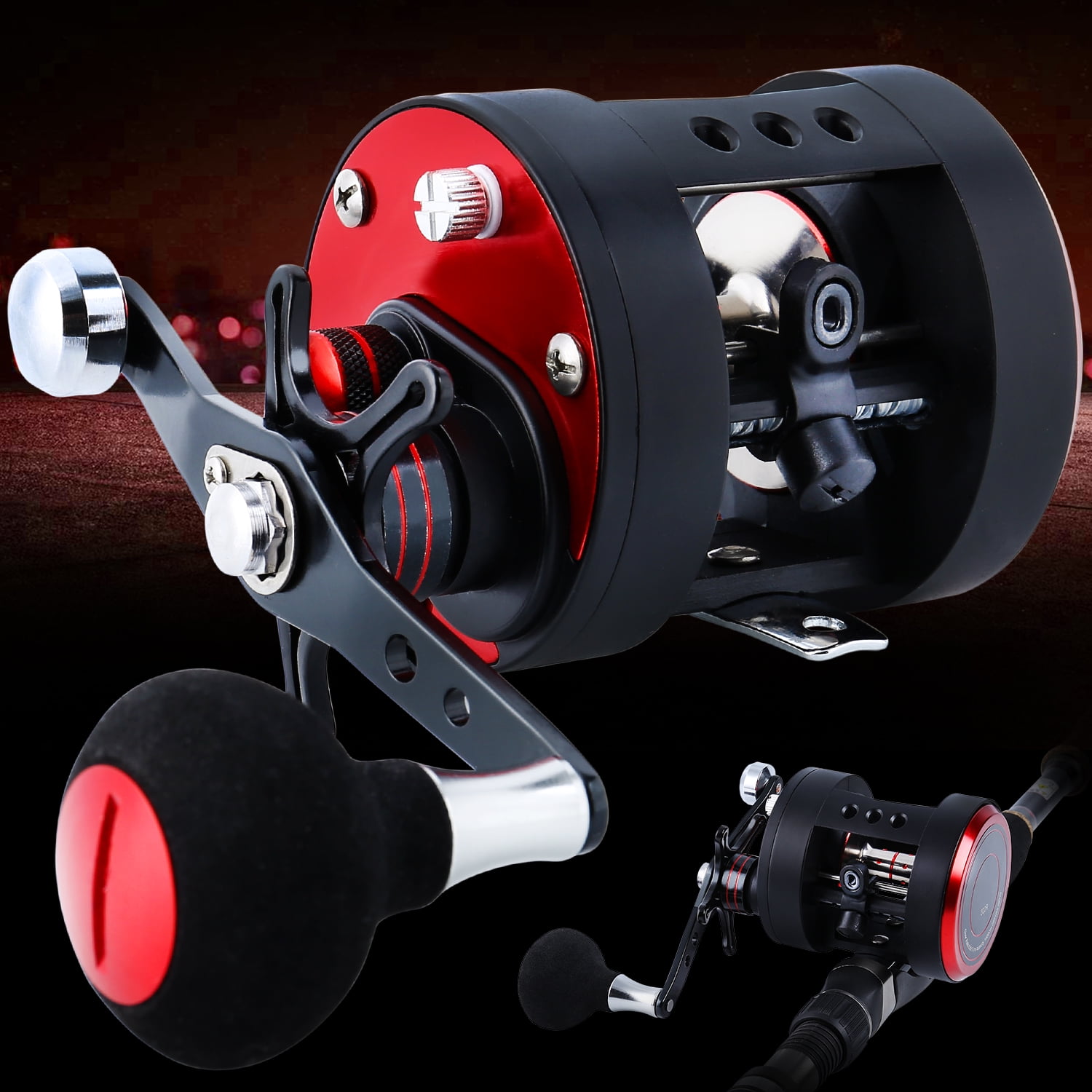 Sougayilang Round Baitcasting Reel Reinforced Graphite Body Baitcaster ...