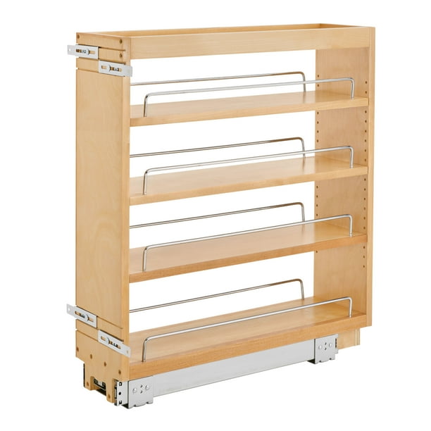 Rev-A-Shelf 448-BC-6C 6 Inch Pull-Out Kitchen Cabinet Organizer Spice ...
