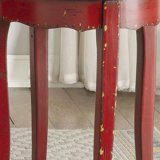 Furniture of America Vasco Round End Table, Red - Walmart.com