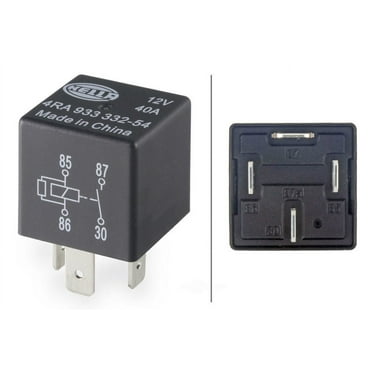 Hella 965400001 12V 30A SPST Relay with Bracket - Walmart.com