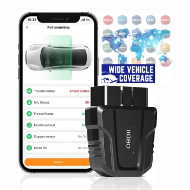Bluetooth OBD2 Scanner APP for Car: Wireless Easy Setup 1S Auto Connect ...