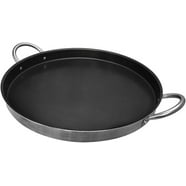 22" Round Stainless Steel Concave Comal Bola Taco Grill Pan Frying Wok ...