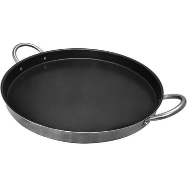 22" Round Stainless Steel Concave Comal Bola Taco Grill Pan Frying Wok ...