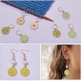 12Pcs Flower Stitch Markers, Alloy Enamel Crochet Stitch Marker Charms ...