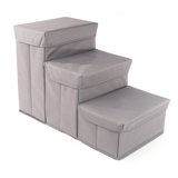 Precious Tails 3-Step Storage Foldable Dog Cat Pet Steps - Walmart.com