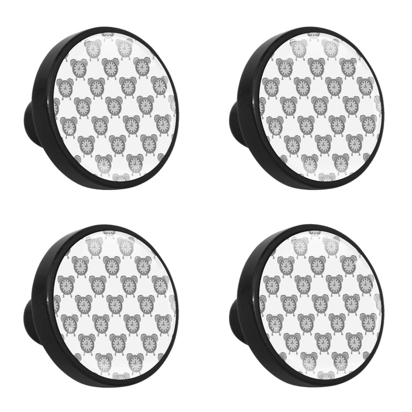 4 Pcs Alarm Clock Knobs for Kitchen Cabinet Cupboard Dresser Bookcase ...