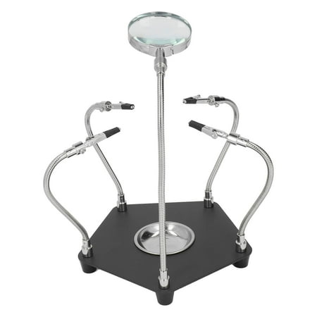 Helping Hands Soldering, Bottom Silicone Pad 3 Times Magnification ...