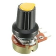 Uxcell 10K Variable Resistors Rotary Carbon Film Taper Potentiometer ...