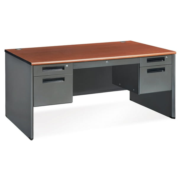 OFM Model 77360 Executive Series 5-Drawer Double Pedestal Desk ...