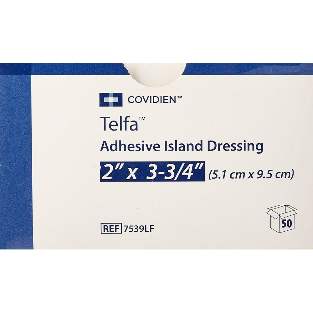 Covidien (n) Telfa Island Dressing 2 X3-3/4 Bx/50 Latex-Free - Walmart.com - Walmart.com