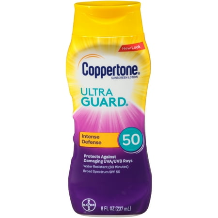 Coppertone Ultra Guard Sunscreen Lotion SPF 50, 8 fl oz - Walmart.com