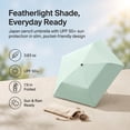Ultra-Light Mini Travel Umbrella with UPF 50+ Sun Protection, Compact ...