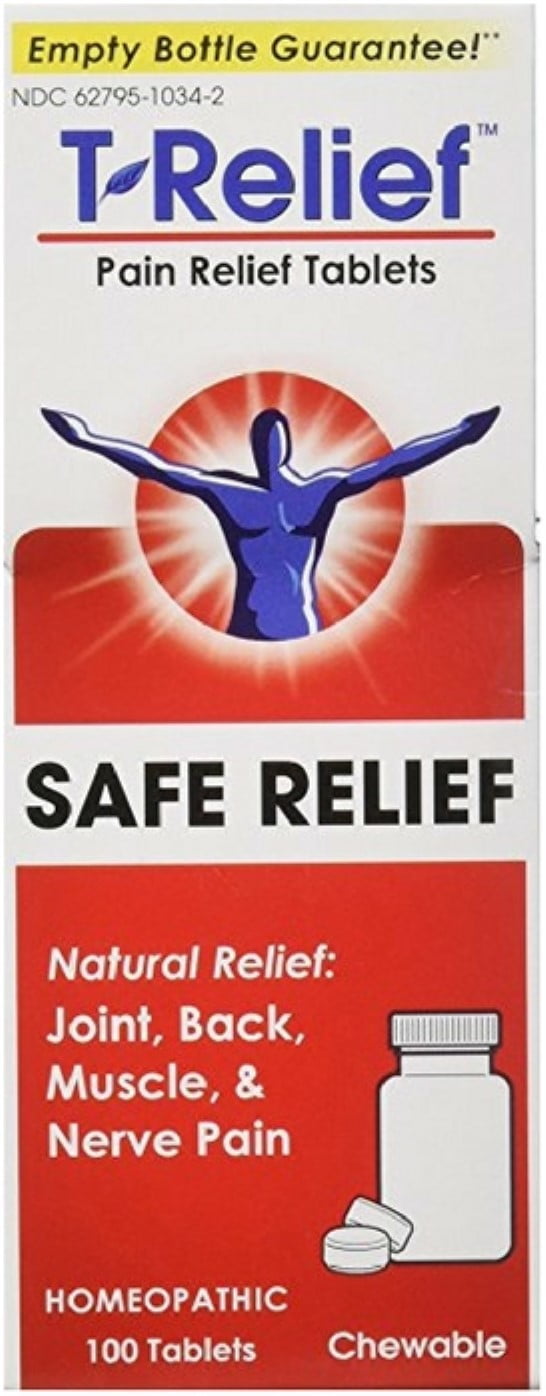 T-Relief Pain Relief Safe Relief Tablets 100 ea (Pack of 6) - Walmart.com