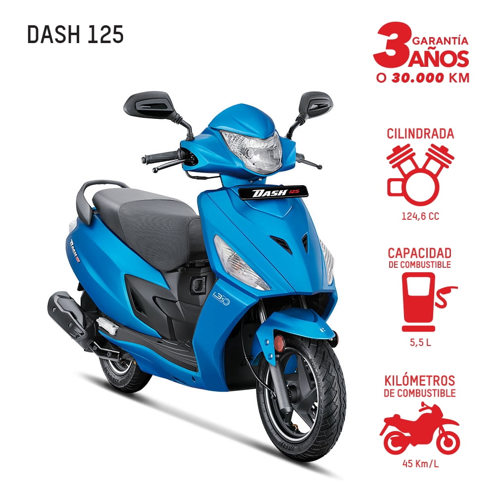 Dash 125 HERO Motoneta | Walmart en línea