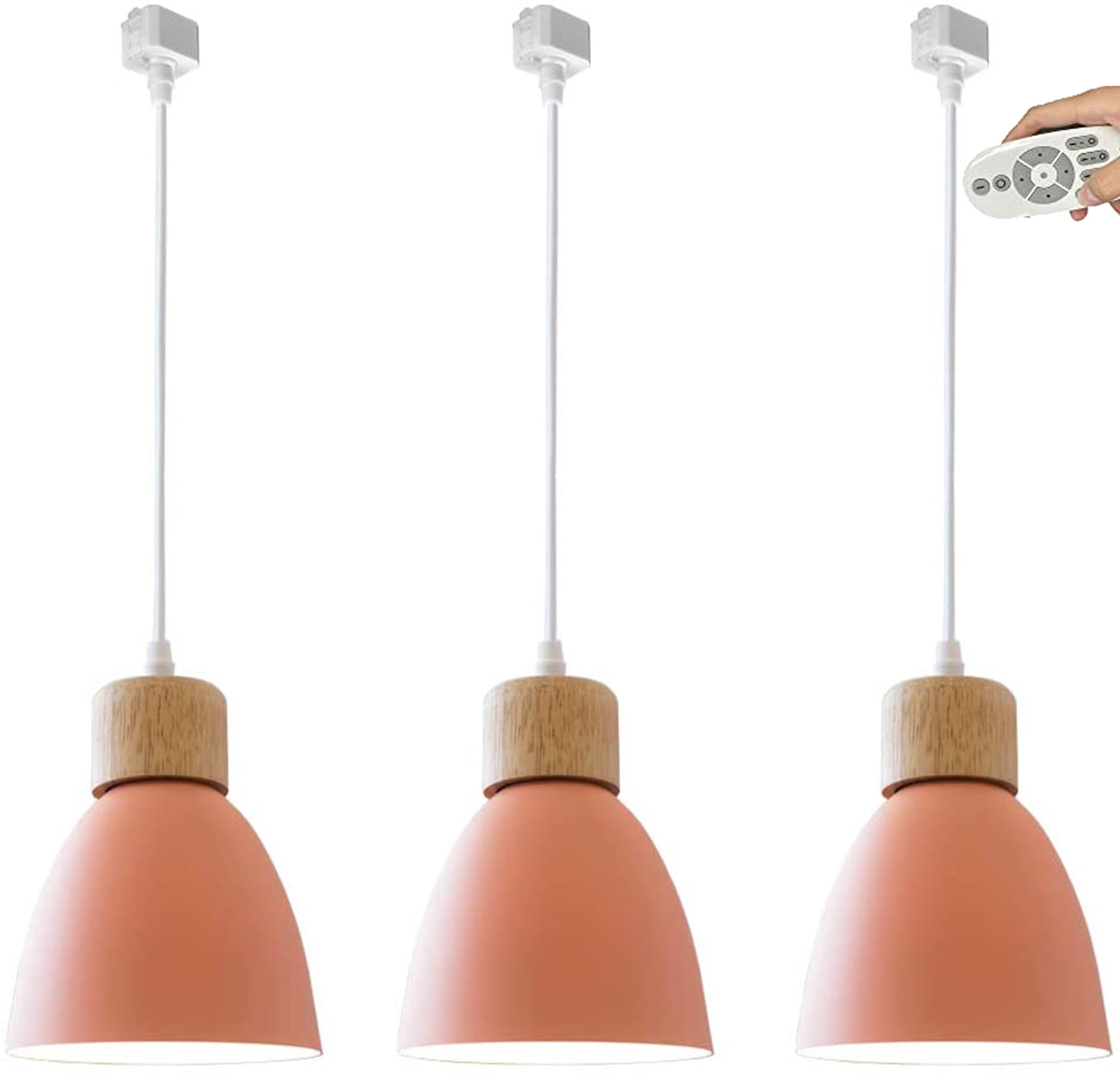 FSLiving Remote Control Pendant Light H-Type Track Pendant Light ...