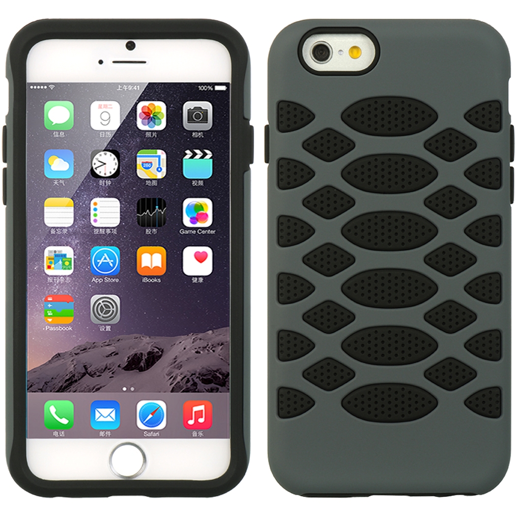 High End Iphone 6/6S Bee Hide Hybrids Case Black Silicone - Walmart.com