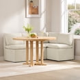 ReNest L-Shaped Storage Banquette Sectional, 4-Seat Set with 2-Seat ...