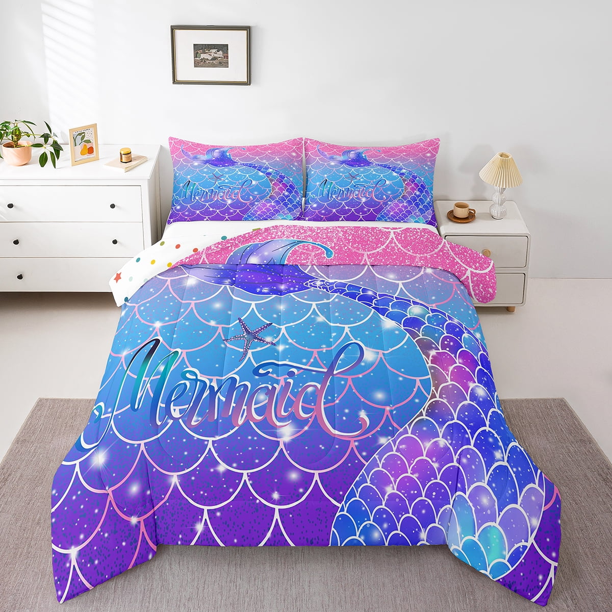 Click here for Yst Mermaid Fish Scale Bedding Mermaid Tails For G... prices