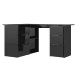 vidaXL Corner Desk Computer Desk Workstation Table Workstation ...