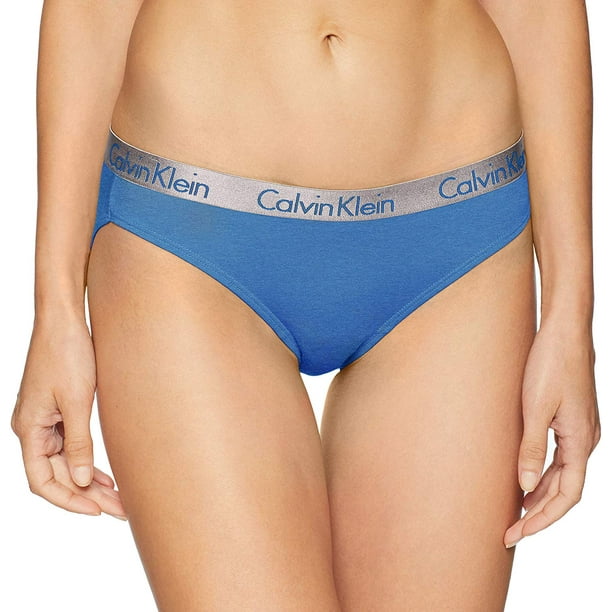 Calvin Klein Calvin Klein Womens Radiant Cotton Bikini Panty Blue
