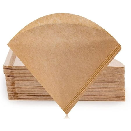 Cone Coffee Filters, 1-2 Cups Natural Coffee Filters Unbleached Paper ...