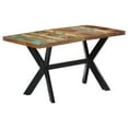 vidaXL Dining Table Living Room Dinner Kitchen Table Multi Materials ...