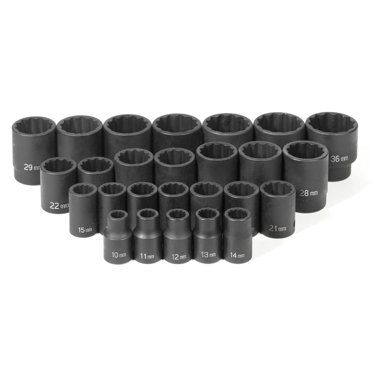 Grey Pneumatic 1719D 19-Piece 3/8 in. to 1-1/2 in. Drive 12-Point SAE ...