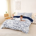 Castle Fairy Sport Baseball Duvet Cover Queen, Ball Game Queen Bedding ...