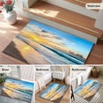 2x3 Door Mat Rug, Ocean Sunset Non-Skid Rubber Backing Large Rectangle ...