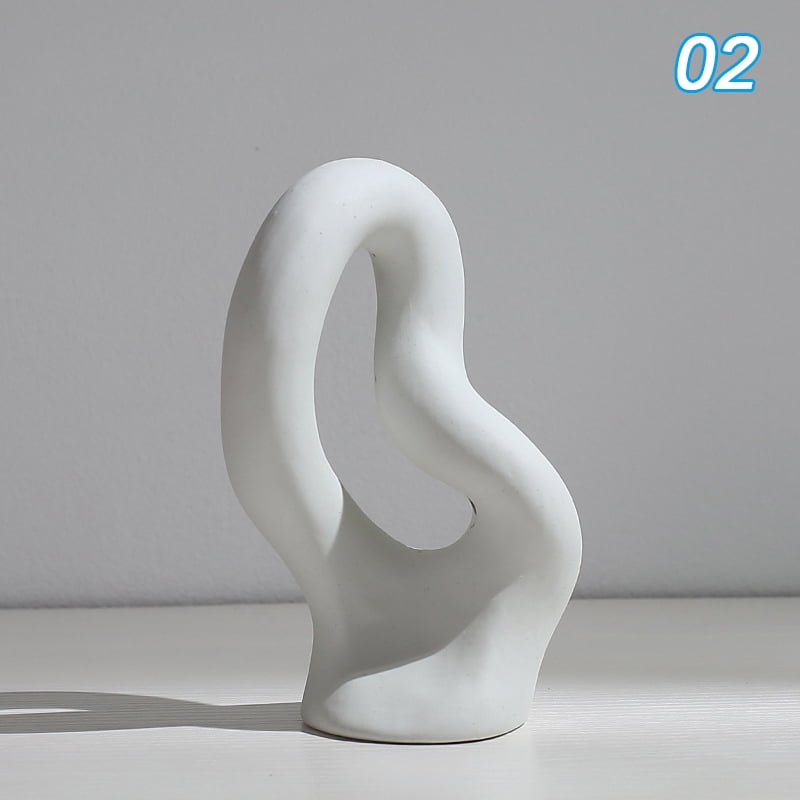 Abstract Art Ceramic Vase Nordic Minimalist Hydroponic Flower Pot for ...