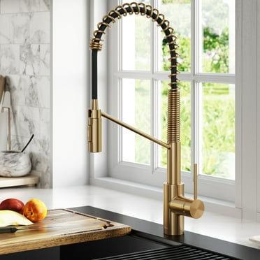 Kraus Oletto Tall Modern Pull-Down Single Handle Kitchen Faucet in ...
