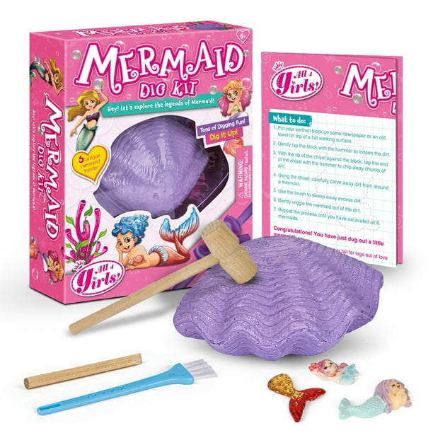 （Mermaid Digging）New Blind Box Toys Archaeological Excavation Girl ...