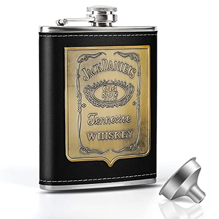 KWANITHINK Flasks for Liquor with Funnel, Stainless Steel Hip Flask 8 ...