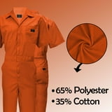 ACTIVE UNIFORMS Coveralls Workwear Men Short Sleeve Coveralls (Orange ...