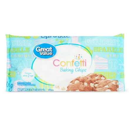 Great Value Confetti Baking Chips, 11 oz - Walmart.com