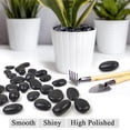 40LB Black River Rocks for Langscaping,1-2.2 Inch Black Polished ...