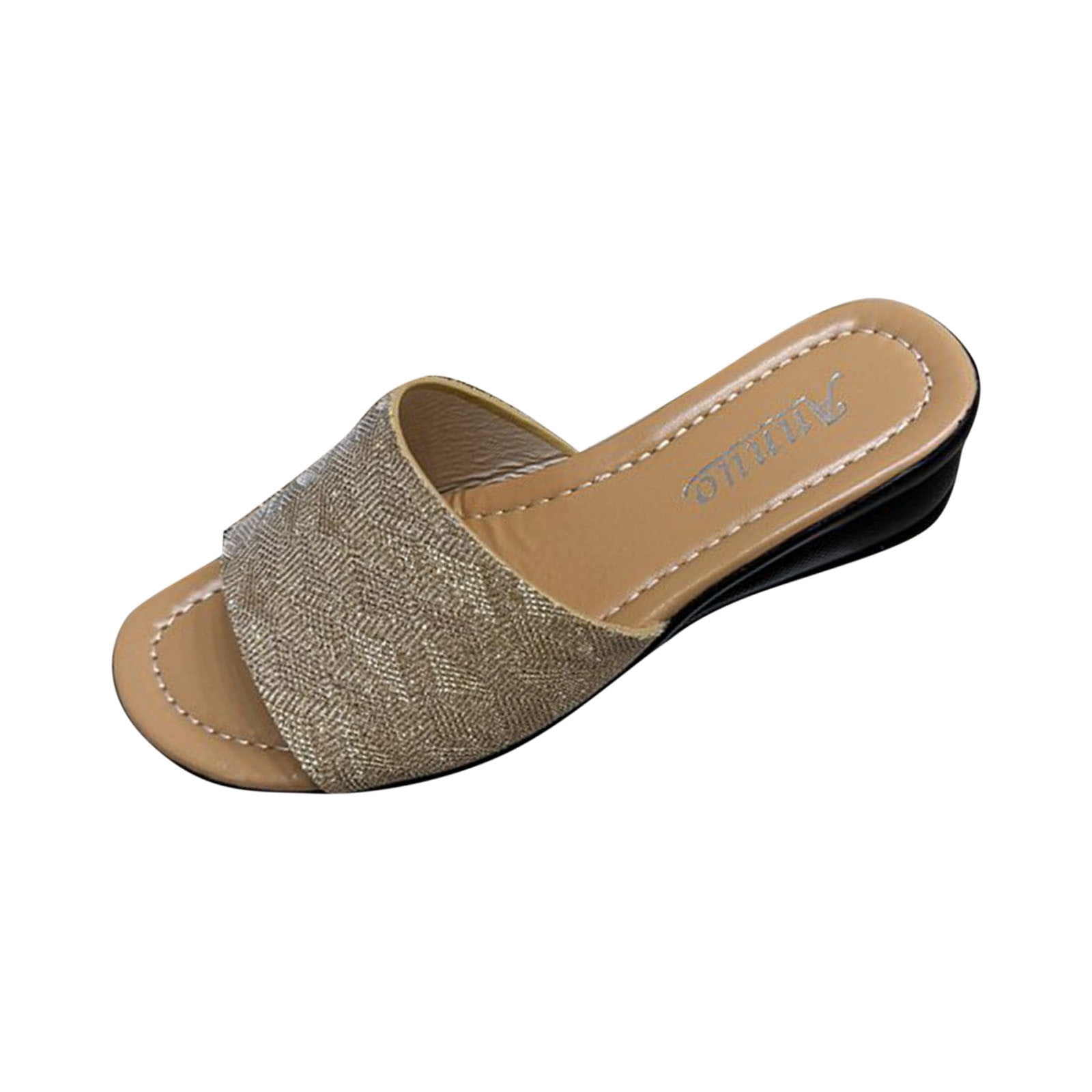 Click here for Generic Gold Female Wedge Slippers With Fish Mouth... prices