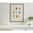 Kate and Laurel Sylvie Language of Flowers Framed Canvas Wall Art by ...