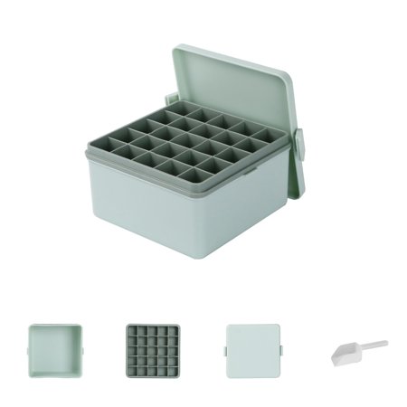 Homemade ice cube storage box ice box 25-cell ice tray mold household ...