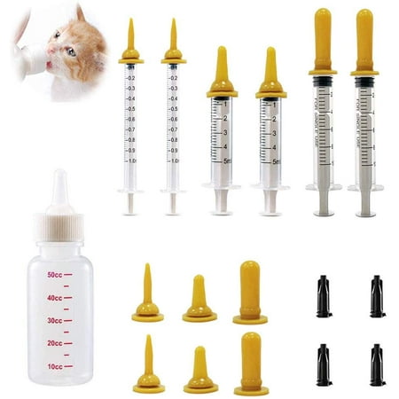 pet syringe puppy bottles nursing feeding syringe for pets (13 Pack ...